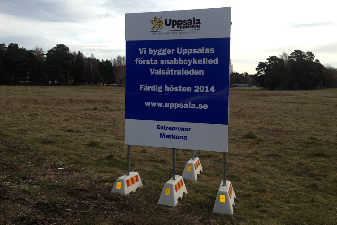 Skyltar med tryck - beställ skylt från tryckeri i Uppsala - läs mer